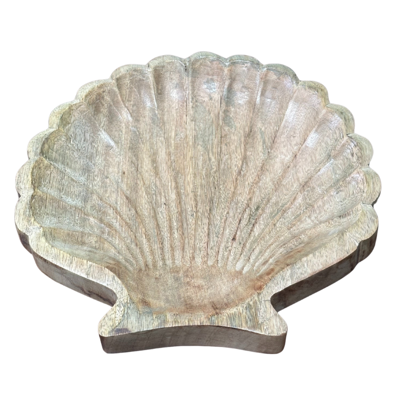 Wooden Mango Tray Seashell Shape – Wheaton's